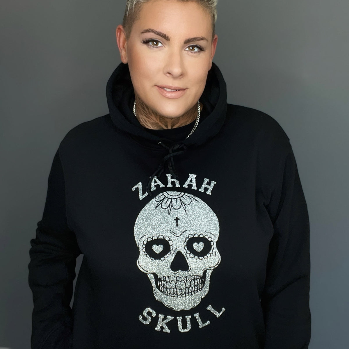 "ZarahSkull" Hoodie BLACK "SKULL" – Zarah Skull